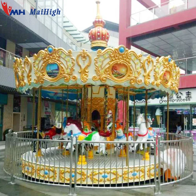 Hot Sell Attractive 12 Seats Fairground Rides Small Carousel For Sale ...