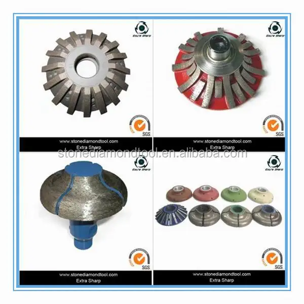 Diamond Portable Grinding Wheel Diamond Router Bits For Stone Profiling ...