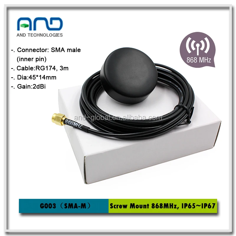 Ronde Patch 868 mhz Antennes, bescherming klasse IP67 draadloze 868 Mhz ...