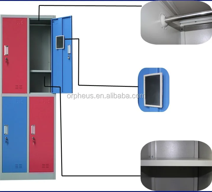 Kindergarten School Bag Storage Furniture Classroom Against Wall 4 ...