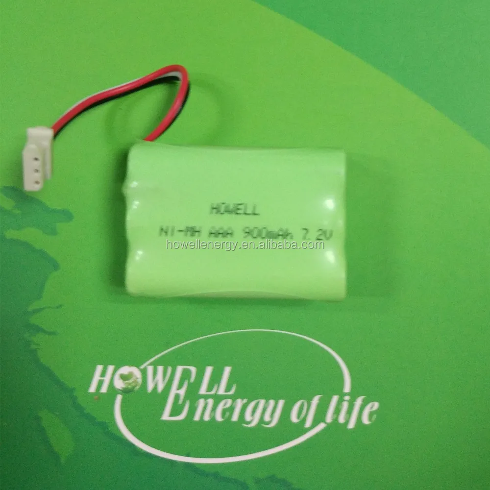 2/3 AAA Battery Pack Nimh 4.8V - 300mah, 500+ Cycles