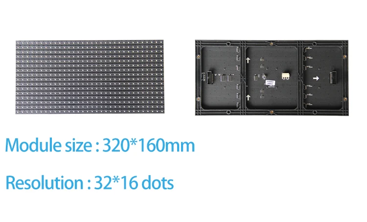 Full Color 960*160mm Led Display Scrolling Panel Sign Led Video Digital ...