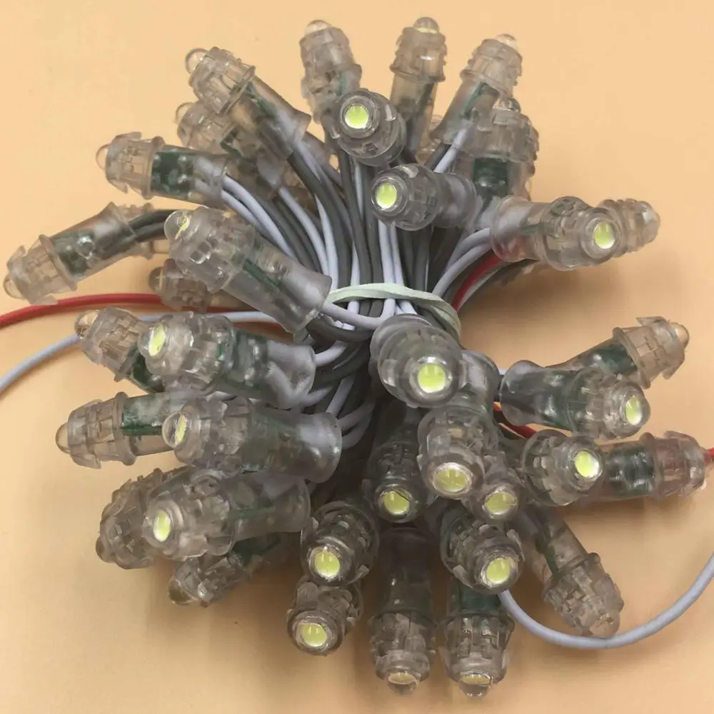 Waterproof Pvc Shell Led Pixel Light 9mm Dc5v 5w 50pcs One String For ...