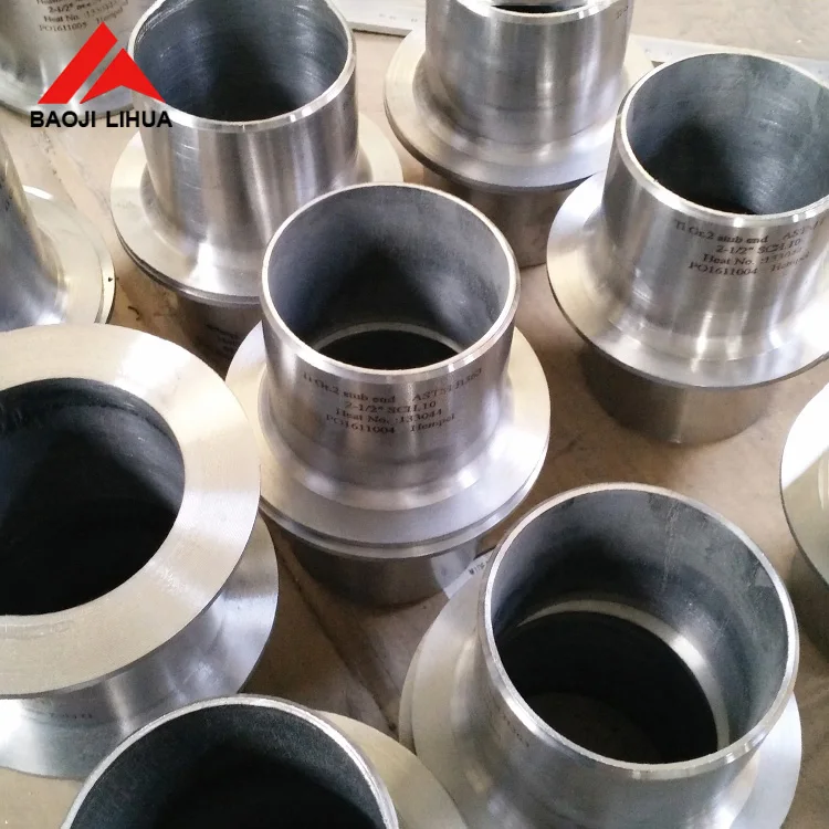 ASTM B363 WPT2 Titanium Lap Joint Stub End Cap Fitting