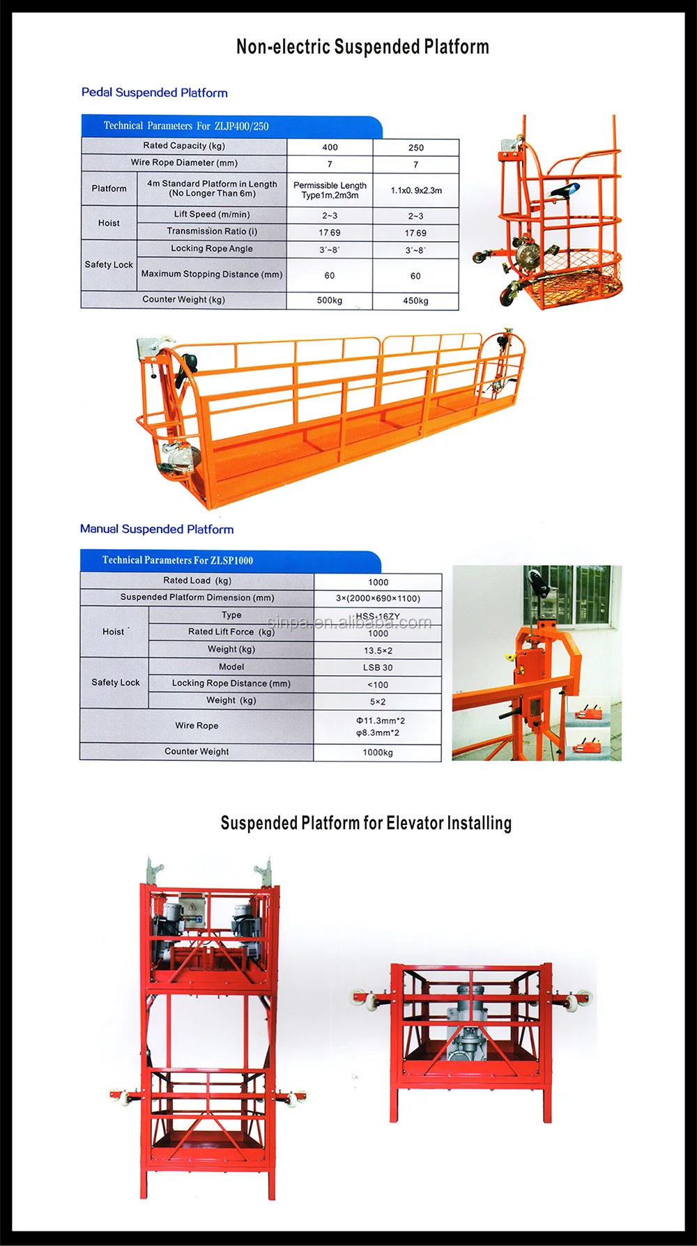 China Building Construction Gondola Lift,Window Cleaning Lift,Window ...