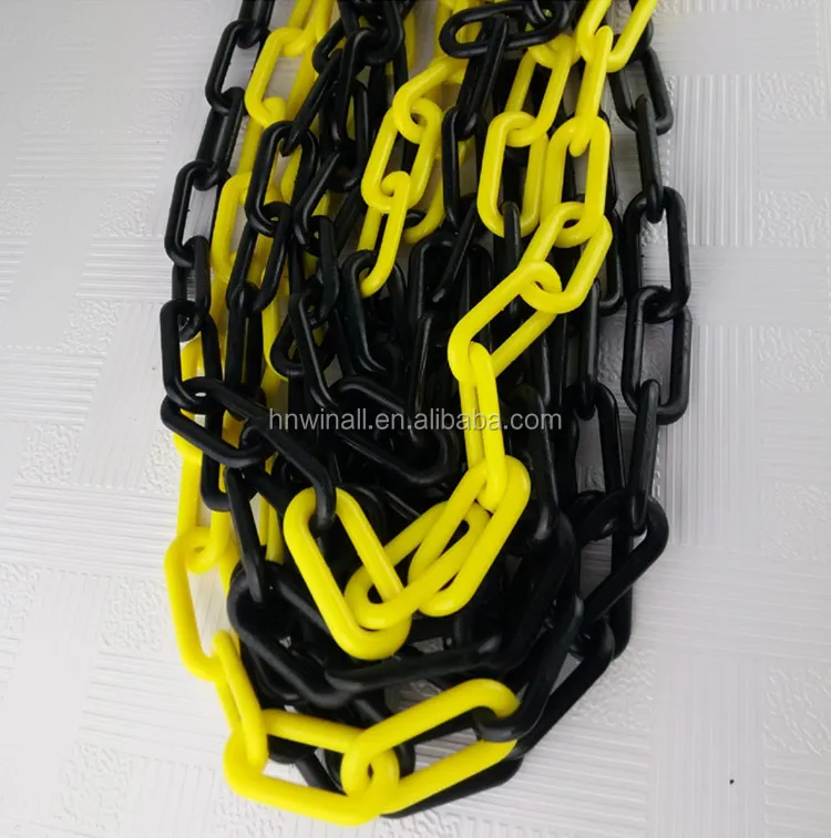 1.5" Standard Plastic Chain Links Barriers Safety Chain for Sale