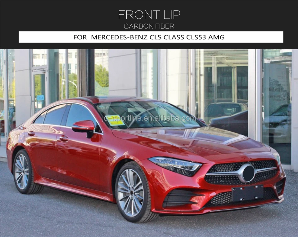 Carbon Fiber C257 Front Lip Spoiler for Mercedes-Benz CLS53 AMG CLS400 ...