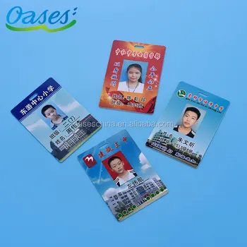 Custom Format Printing Pvc Plastic School Student Photo Id Card With ...