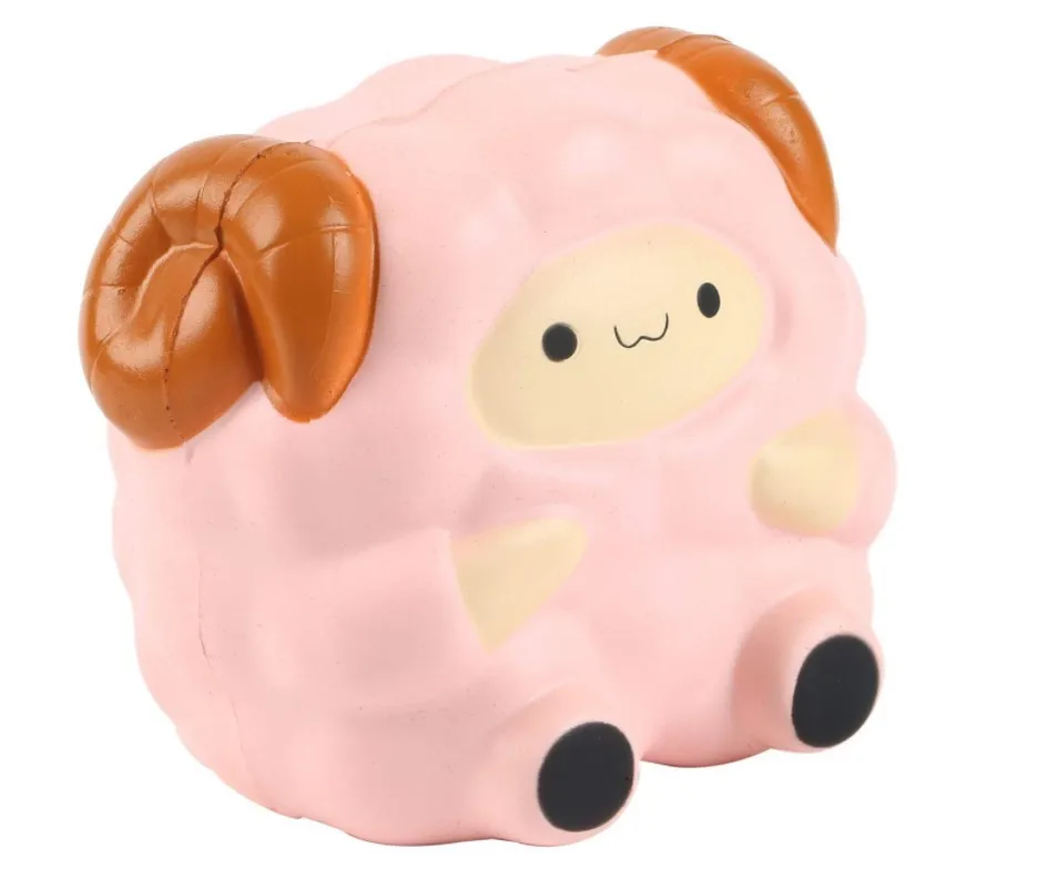 Mskwee Jumbo Sheep Squishy Blue Lamb Slow Rising Toys Scented Kawaii ...