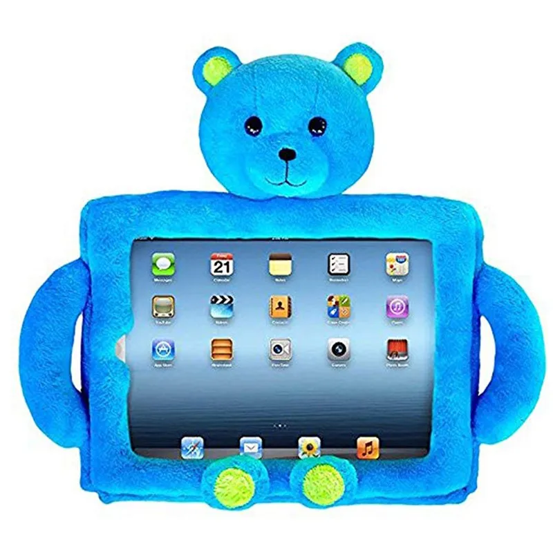 Custom Stuffed Teddy Bear Plush Animal Shaped Ipad Tablet Case Stand ...