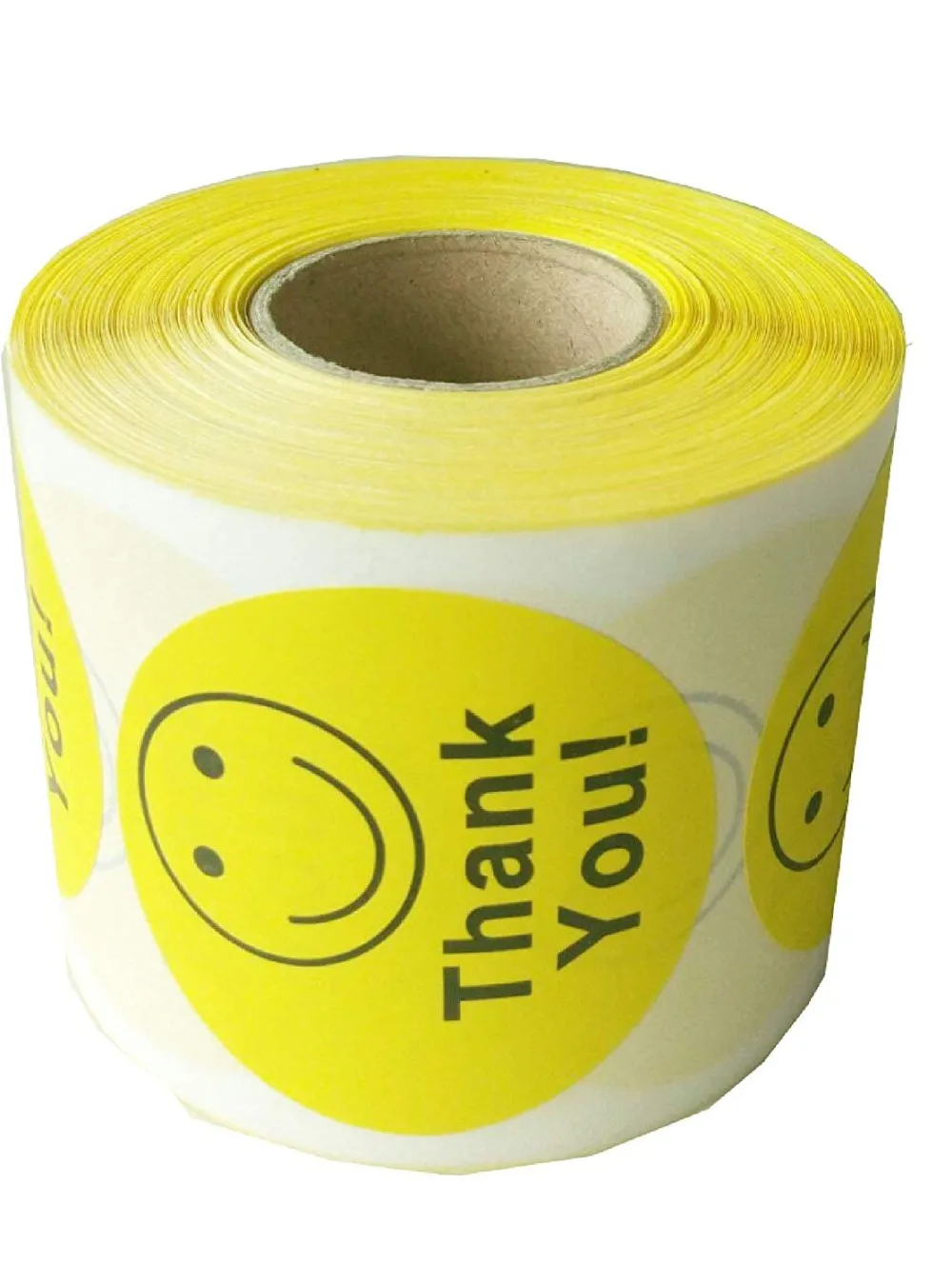 Thank You Circle Smile Smiley Face 2" Round Circle Mailing Labels ...