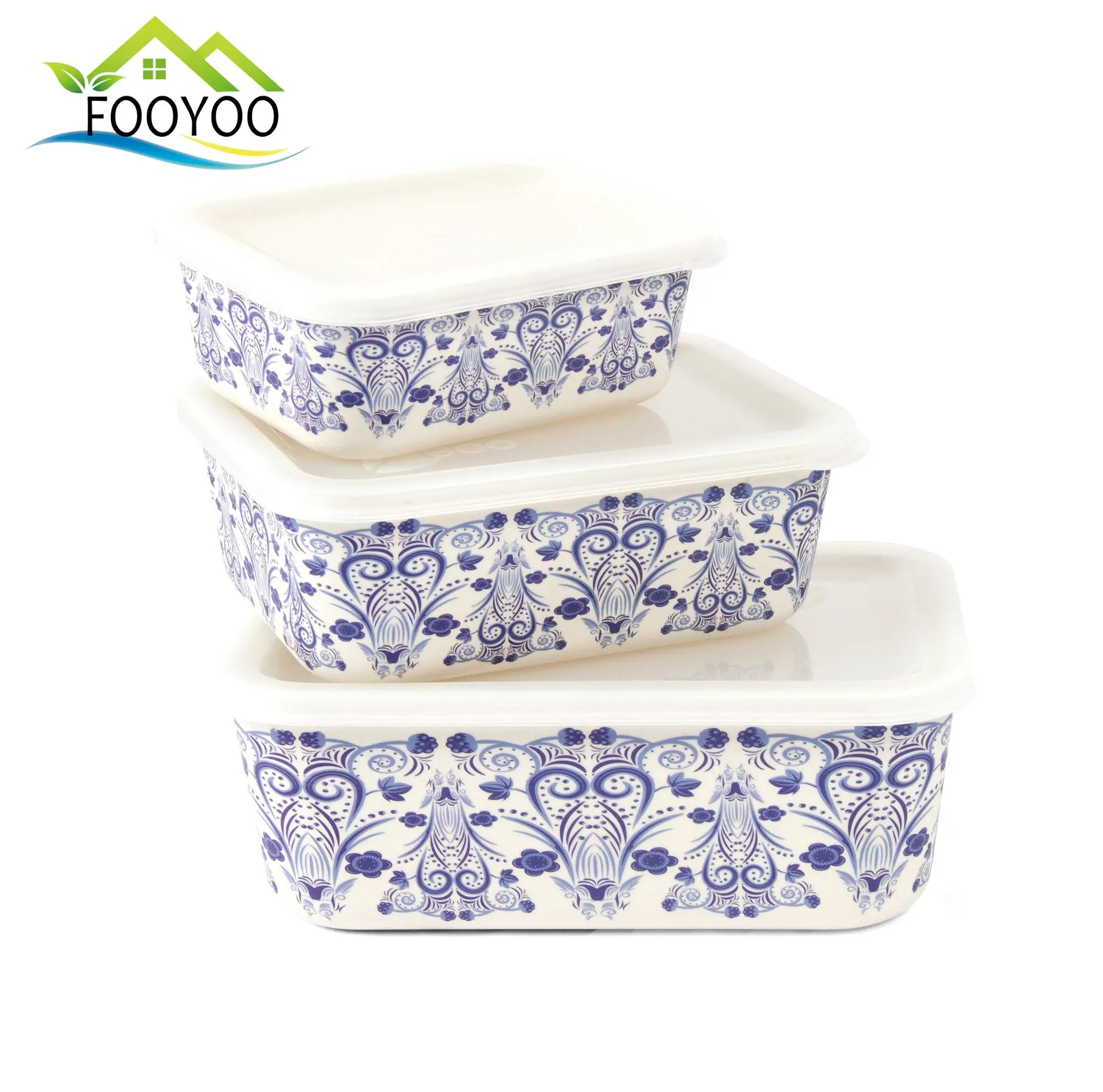 Bamboo Fiber And Toxin- Free,Eco Friendly Storage Containers Reusable ...