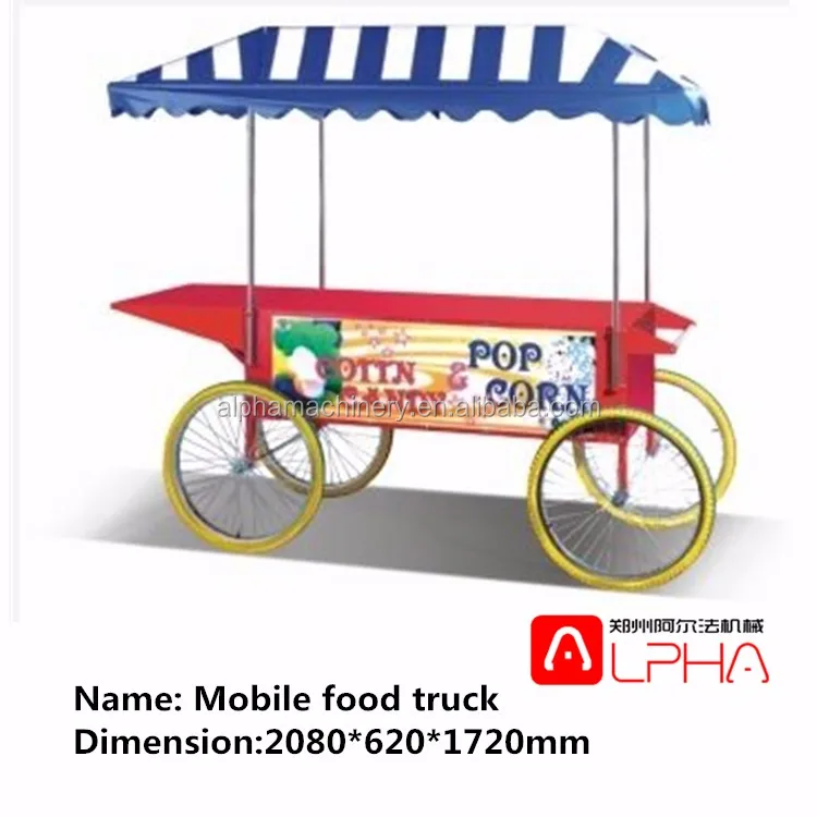 Hand Push Food Cart /mobile Food Truck - Buy Food Cart,Hand Push Food ...