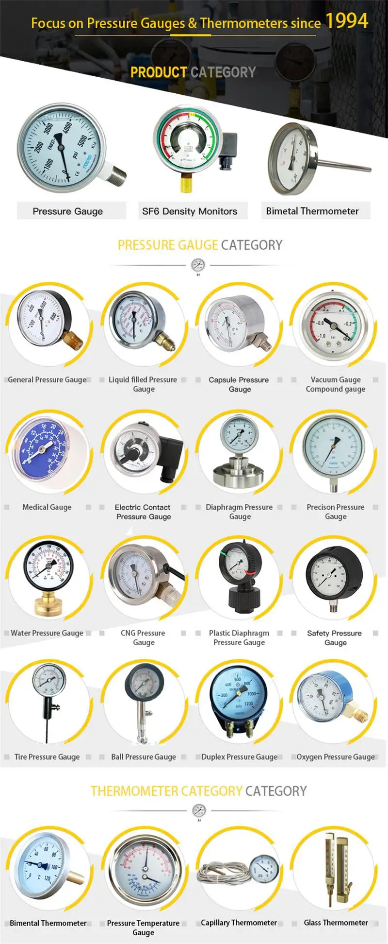 Capsule Low Pressure Gauge -20 to 80 CmH2O, Stainless Steel Case, Back ...