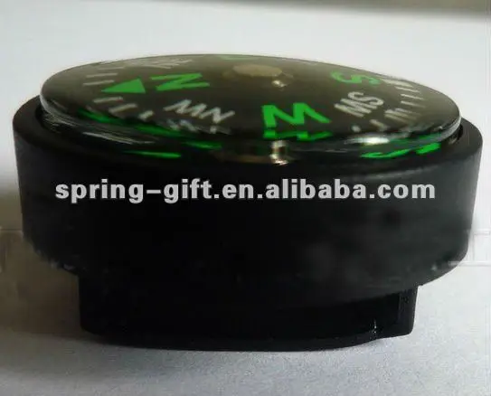 Wholesale Mini Survival Compasses - Black Button Mini 20mm