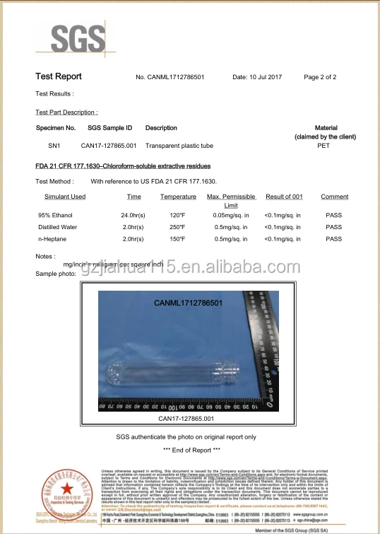 Clear Plastic Test Tube With Screw Lid - Buy Clear Plastic Test Tube ...