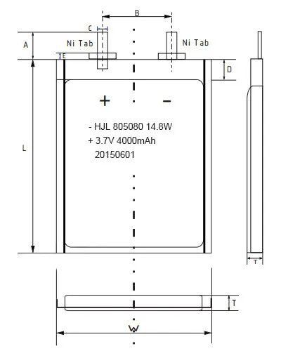 Lipo Battery 805080 4000mah 3.7v - Buy Lipo Battery For Quadcopter,Lipo ...