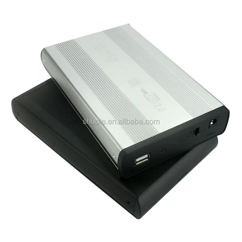 3.5 Inch HDD Enclosure Case Material Aluminium - USB2.0 to SATA