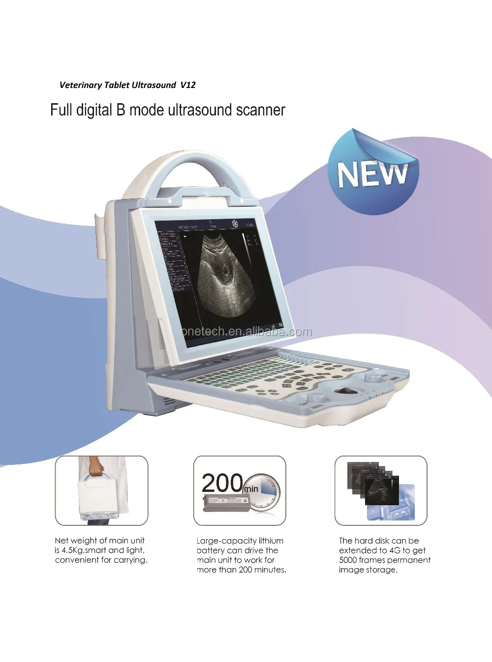 6.5mhz Linear Rectal Probe Veterinary Ultrasound Equipment V12:cattle ...