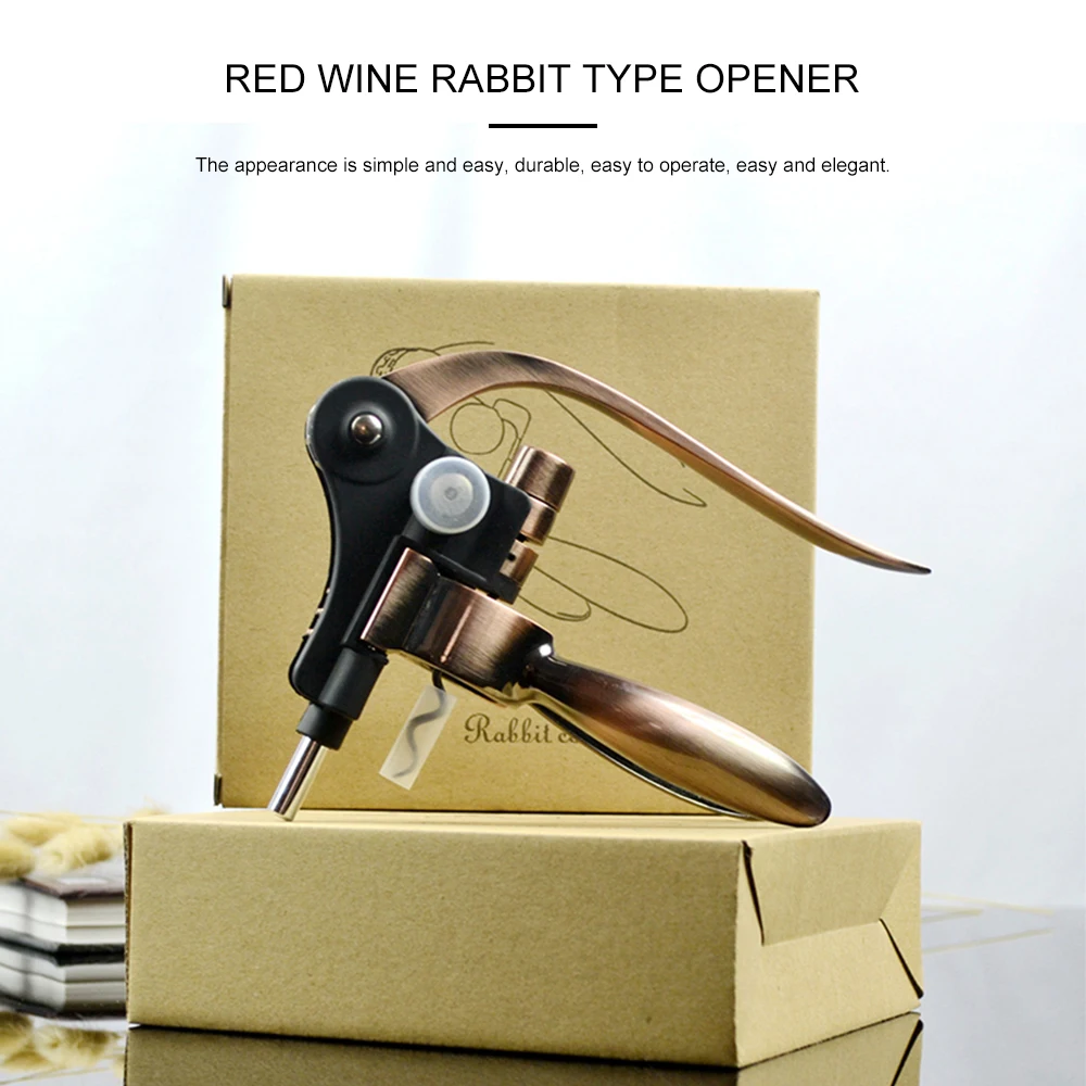Rabbit Shaped Red Wine Bottle Opener Zinc Alloy Corkscrew Multi ...