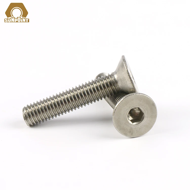 De acero inoxidable din7991 hexagonal tornillos avellanados de cabeza plana| Alibaba.com