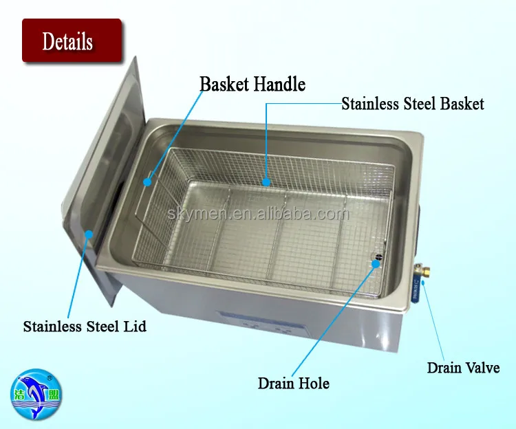 Free Shipping 30l Ultrasonic Cleaner Soak Tank Heated Stainless Steel ...