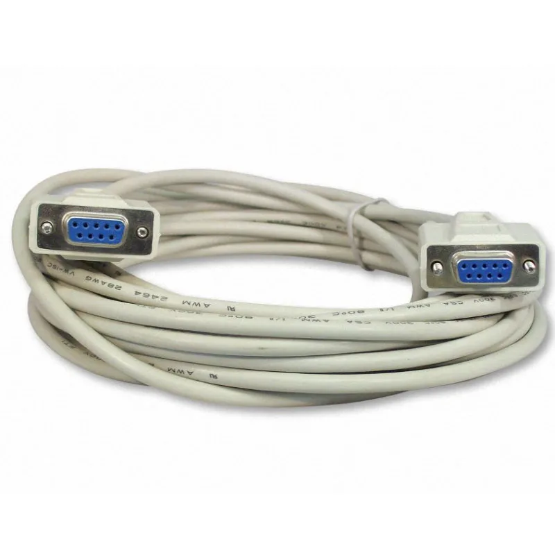 25 Foot Db9 9 Pin Serial Port Null Modem Cable Female / Female Rs232 ...