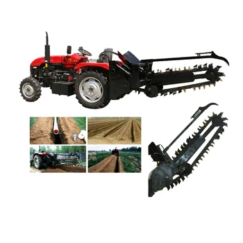 Tractor 3 Point Pto Chainsaw Digging Ditcher Mini Walk Behind Trencher ...