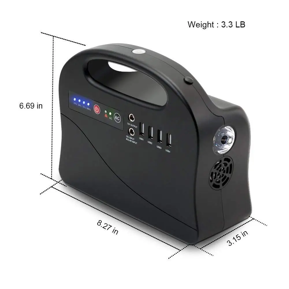 High Capacity 42000mah Emergency Power Bank 12v Output Portable Battery ...