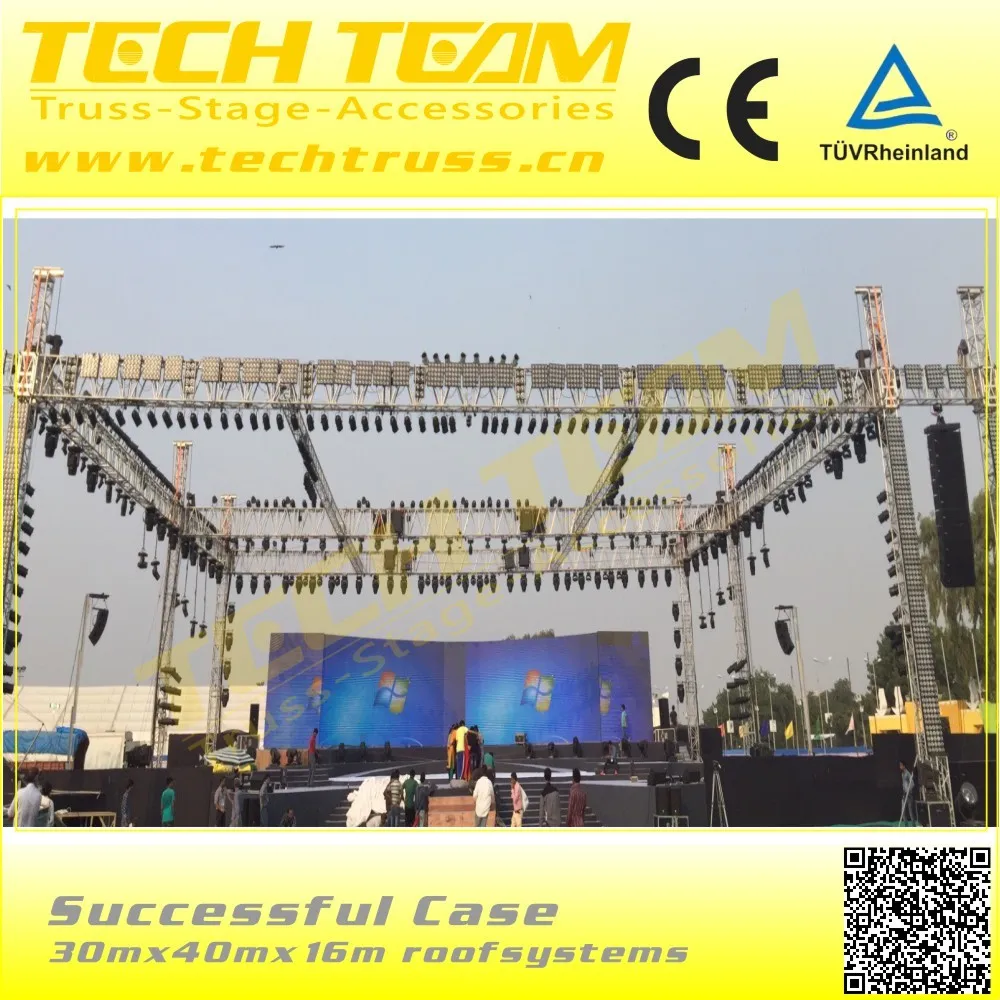 Heavy Load 40m Span Aluminum Truss F100-r For Live Concert & Big ...