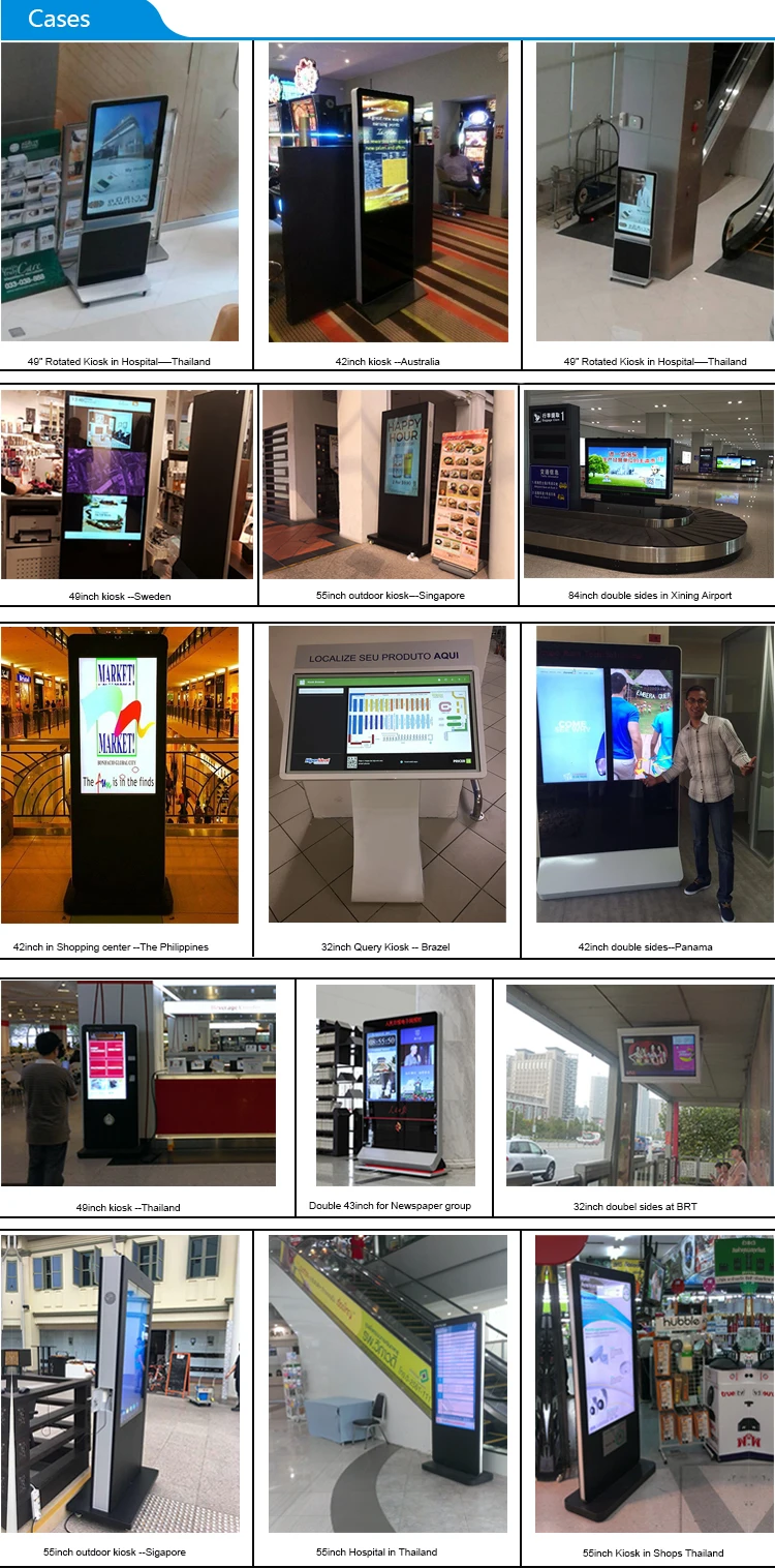 32 Inch Touch Screen Floor Stand Self-service Terminal Information ...