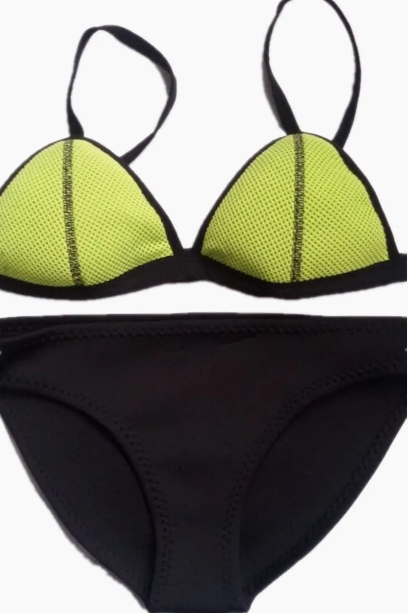 2017 New Summer Mesh Swimwear Women Swimsuit Sexy Neoprene Bikini Set ...