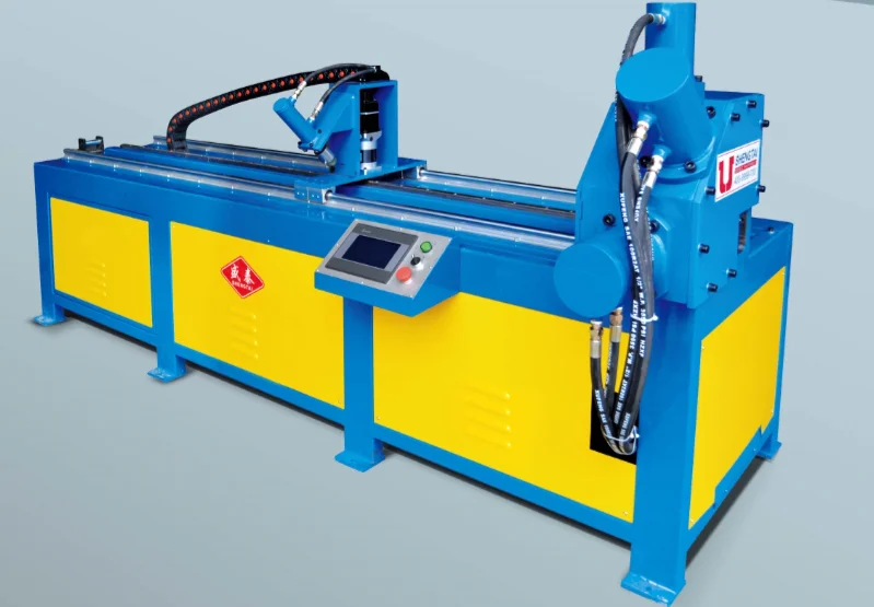 China HVAC Duct Angle Steel Flange Making Machine , Sheet Metal Angle ...