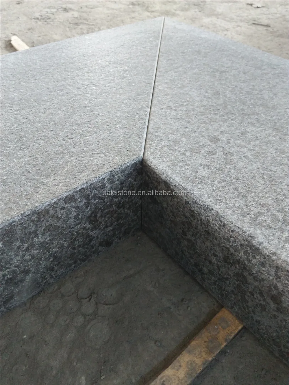 Flamed Brushed G684 Black Granite Pool Coping Corner - Buy Granite Pool ...