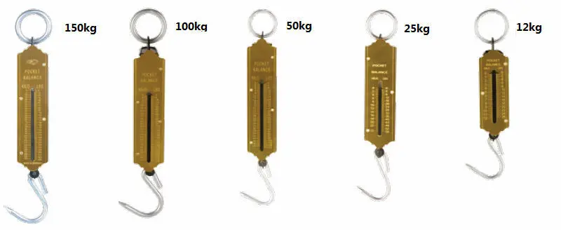 25kgs Precision Fishing Weighing Weight Hook Hanging Dial Spring ...