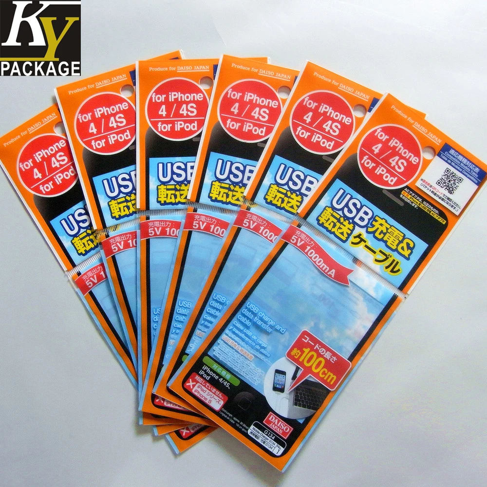 Customized Printed Clear Plastic Opp Bag With Card Header - Buy Opp Bag ...