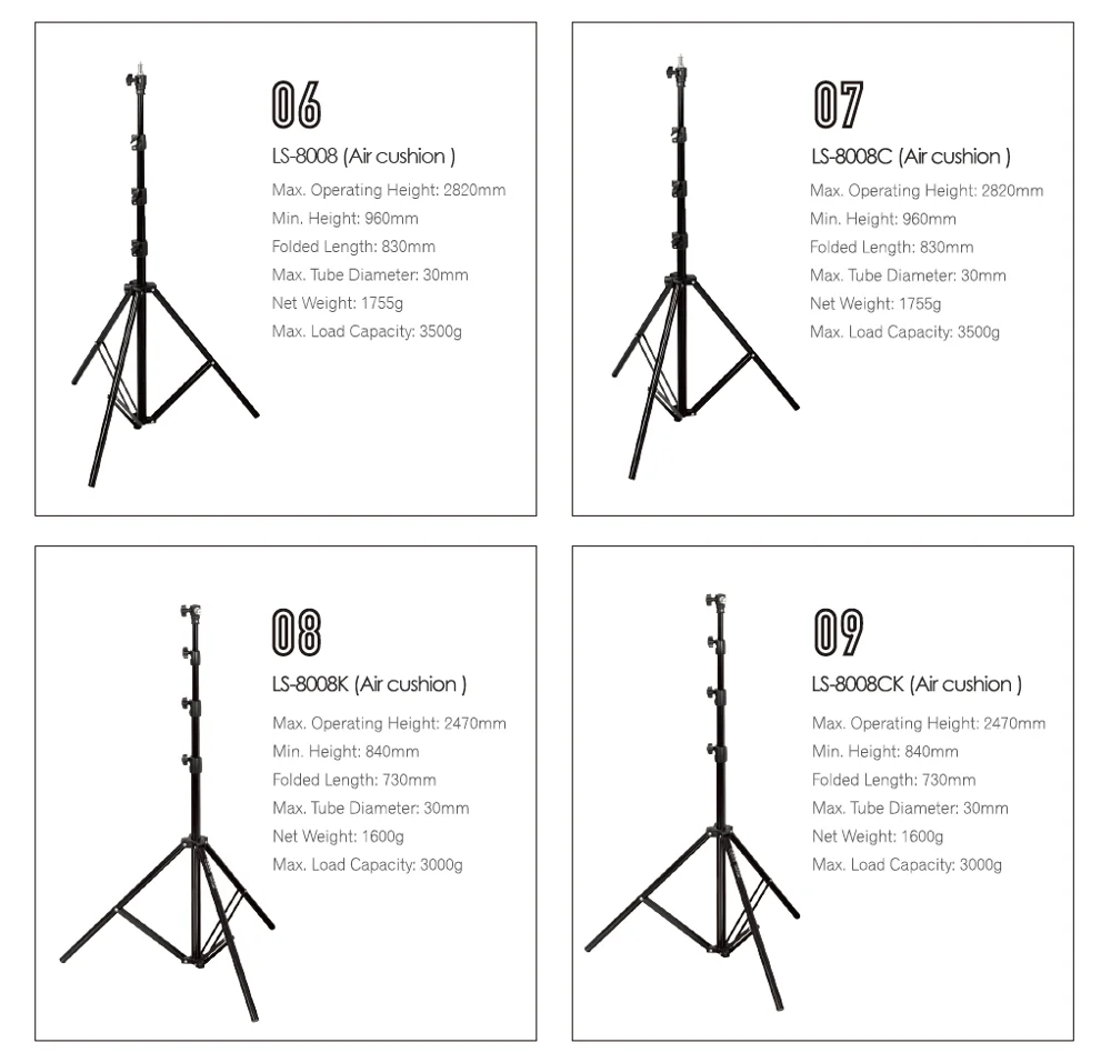 Professional Photo Lighting Studio Strobe Light Stand And Tripod For ...
