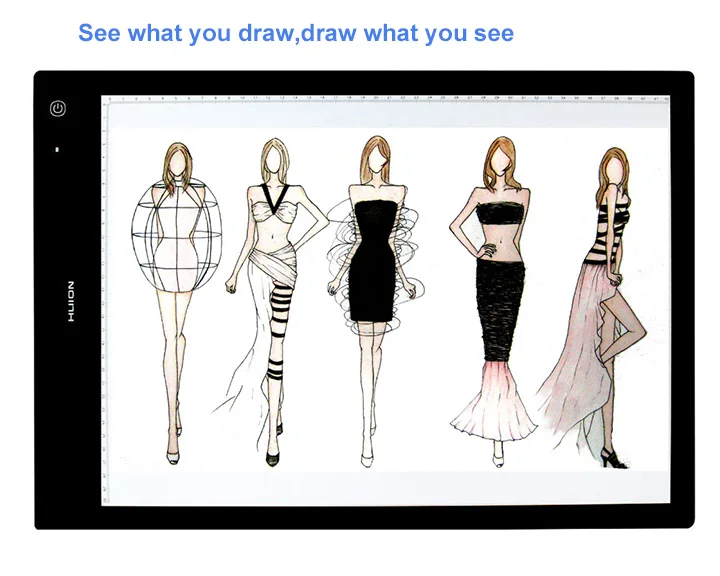 Huion A3 Size Lb3 Battery Wireless Acrylic Tracing Drawing Board Tattoo ...