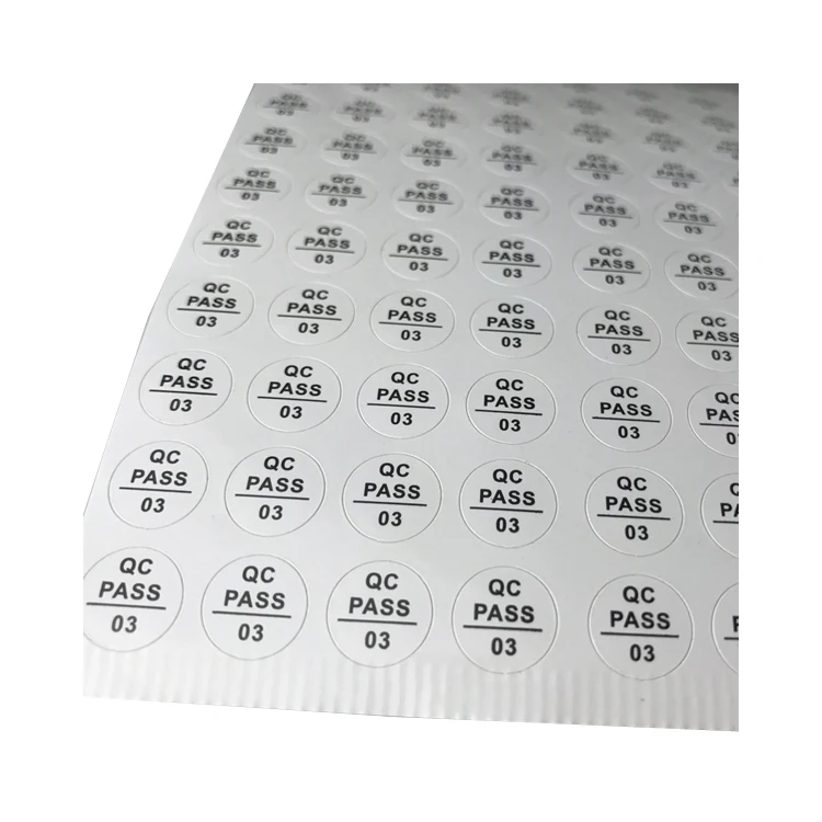 Qc Pass Self Adhesive Paper Stickers Label - Buy Qc Pass Label,Stickers ...