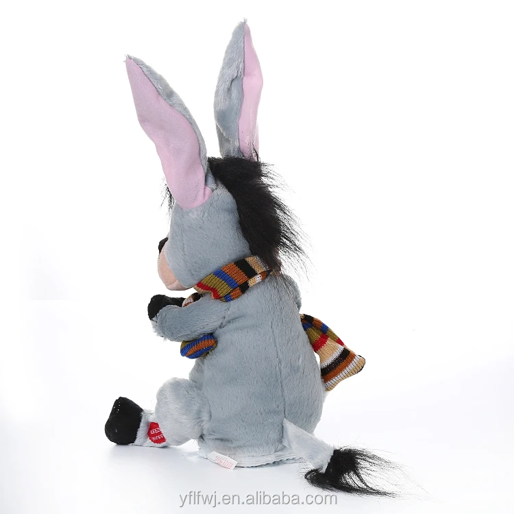Walking Donkey Electric Plush Toy Car Rocking Head With Singing And ...