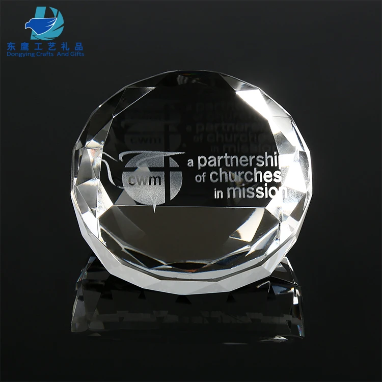 Factory Wholesale High Quality Blank Crystal Glass Diamond Paperweights ...