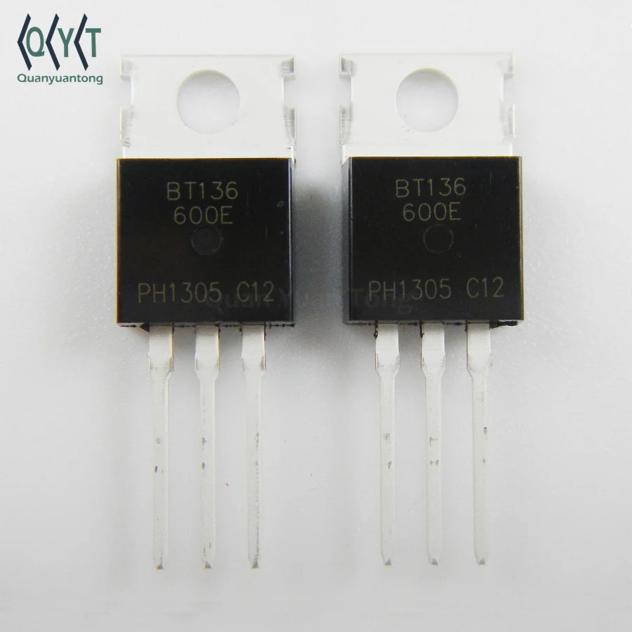 To-220 Triac Thyristor Bt136-600e Bt136-600 Bt136 - Buy Bt136-600e ...
