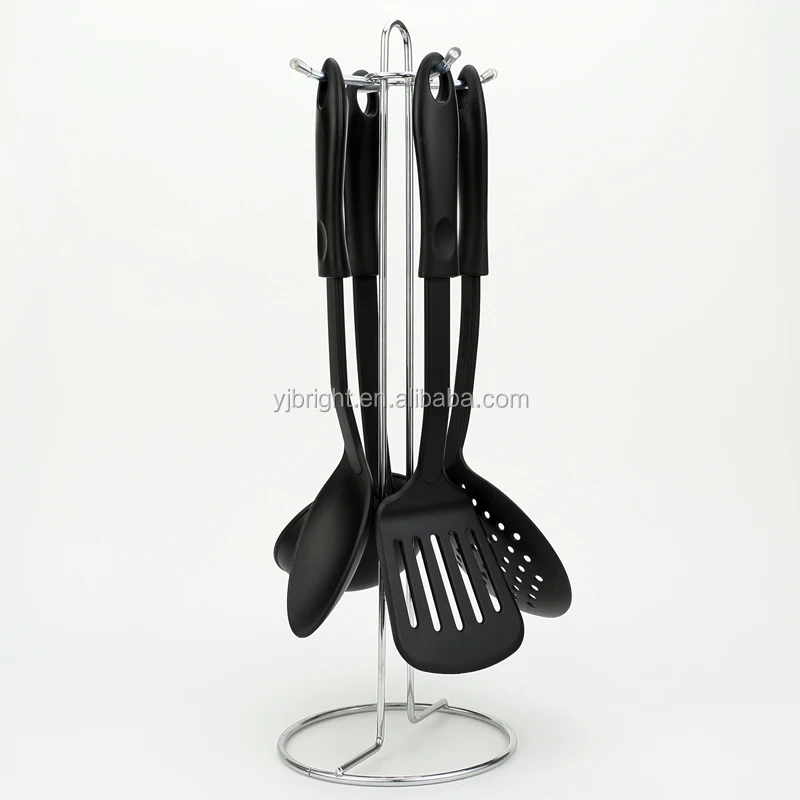 A10270 Pp Handle 4pcs Nylon Kitchen Tool Set With Stand - Buy Nylon ...