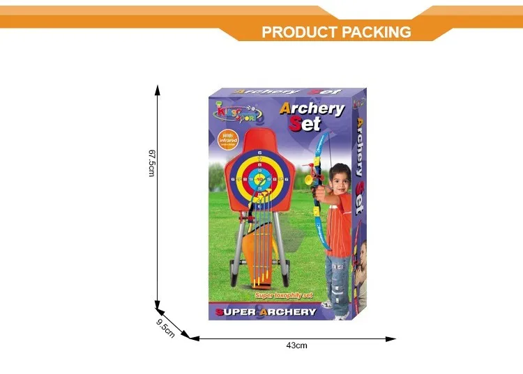 Plastic Kids Outdoor Play Toy Set Game Hunting Bow And Arrow Archery ...