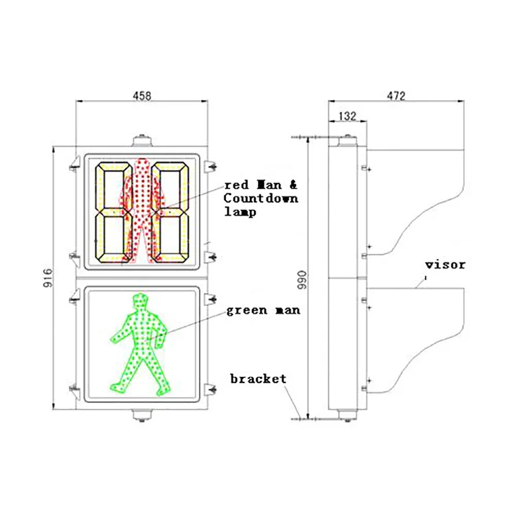 Pedestrian Signal Countdown Timer - Road Safety Reminder