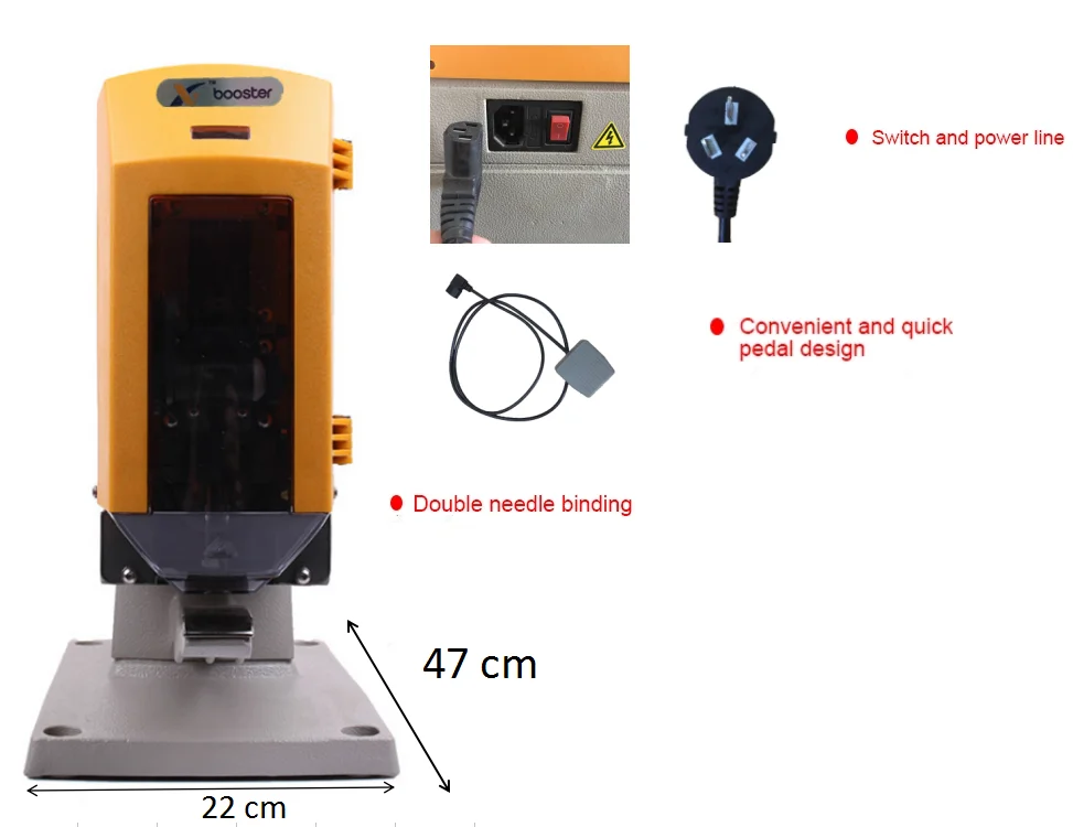 Booster Plastic Staple Machine T-900 Plastic Staple Attacher Design ...