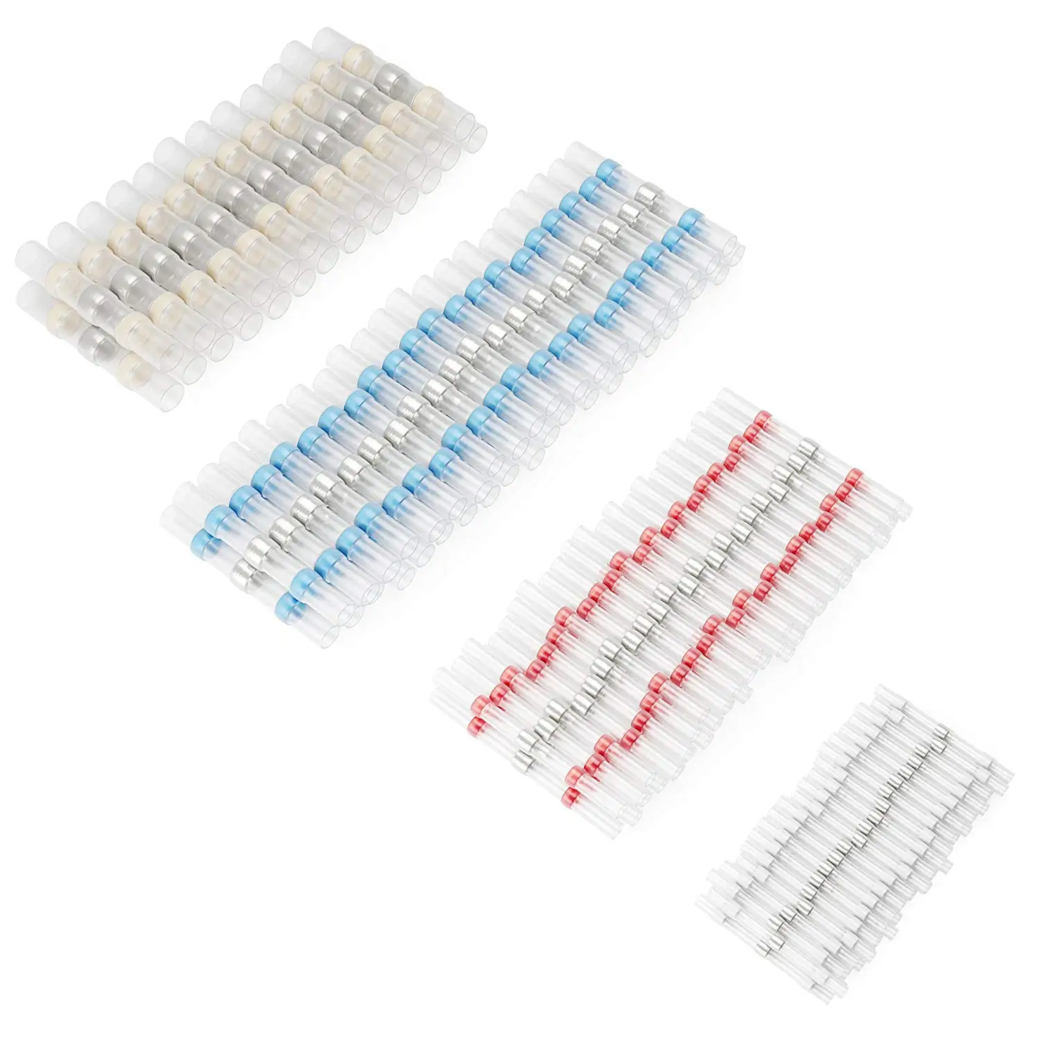 Hoored Electrical Insulated Solder Kits 120pcs/box Heat Shrink Butt 12 ...