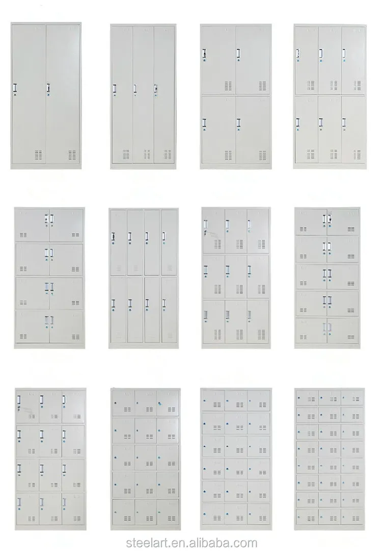 Staff Changing Room Steel Clothes Locker Cabinet Employee Locker - Buy ...