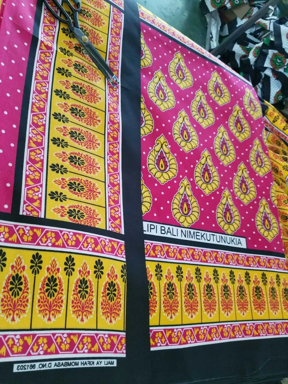 2018 Hot Sales Polyester African Khanga Fabric Printed Khanga Kitenge ...