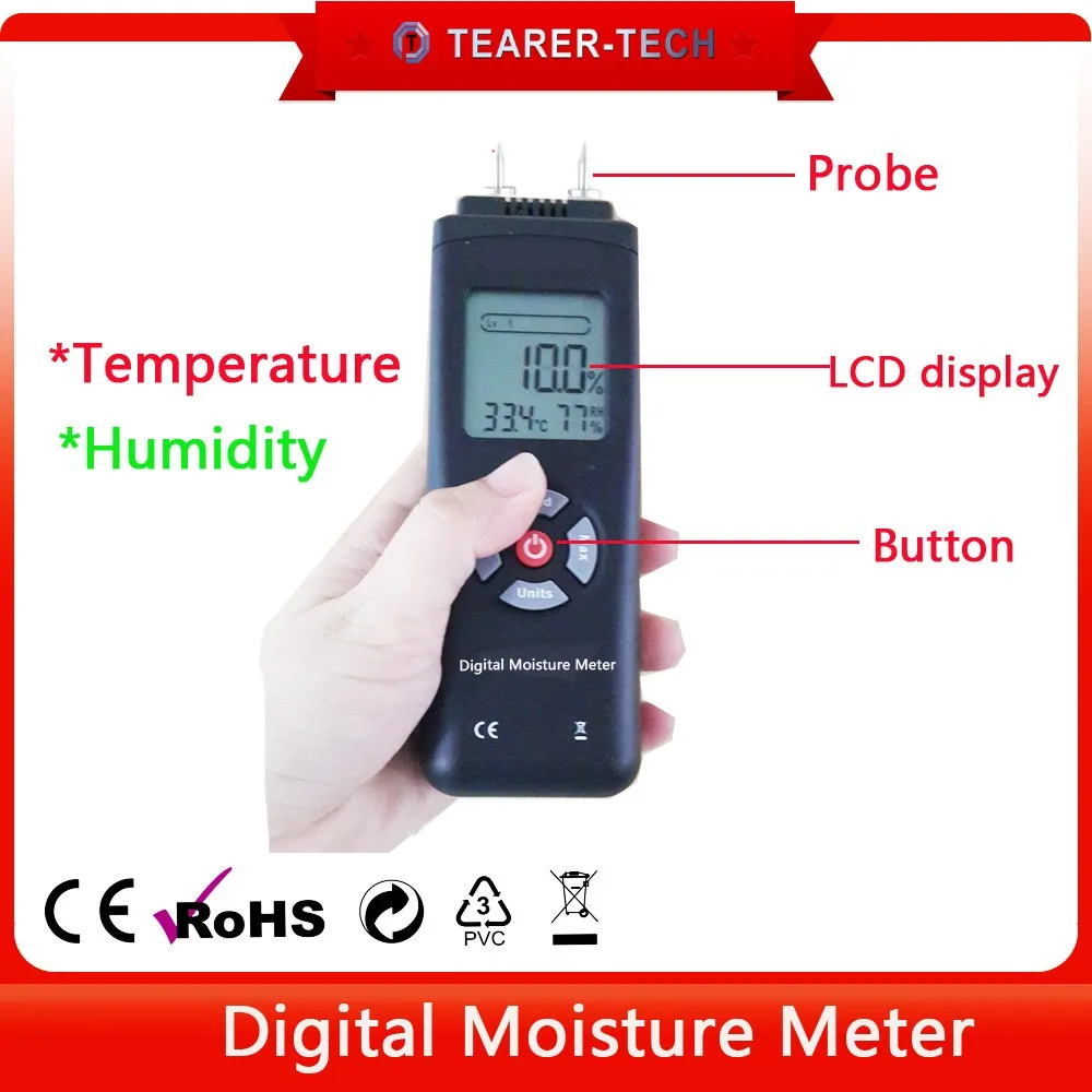 3-in-1 Building /construction/materials Wood Moisture Meter With ...